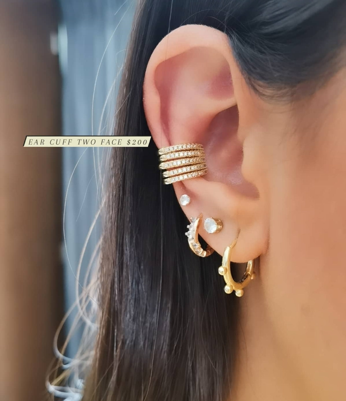 TWO FACE (Ear cuff) – PIEDRA NEGRA DESIGN
